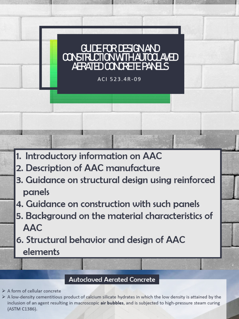 Design and Construction With AAC Panels by Jireh Grace Olmedo | PDF | Strength Of Materials ...