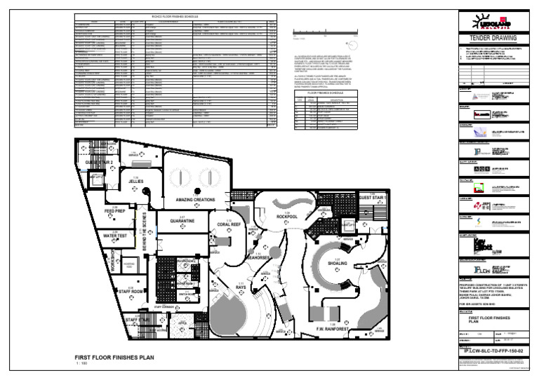 W-SLC-TD-FFP-150-02-1st FLR Finishes Plan | PDF | Pedestrian Infrastructure