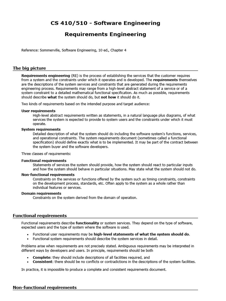 4 - Requirement Engineering | PDF | Use Case | System