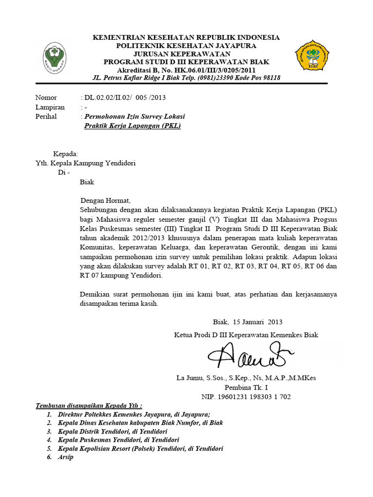 Surat PKL Desa | PDF
