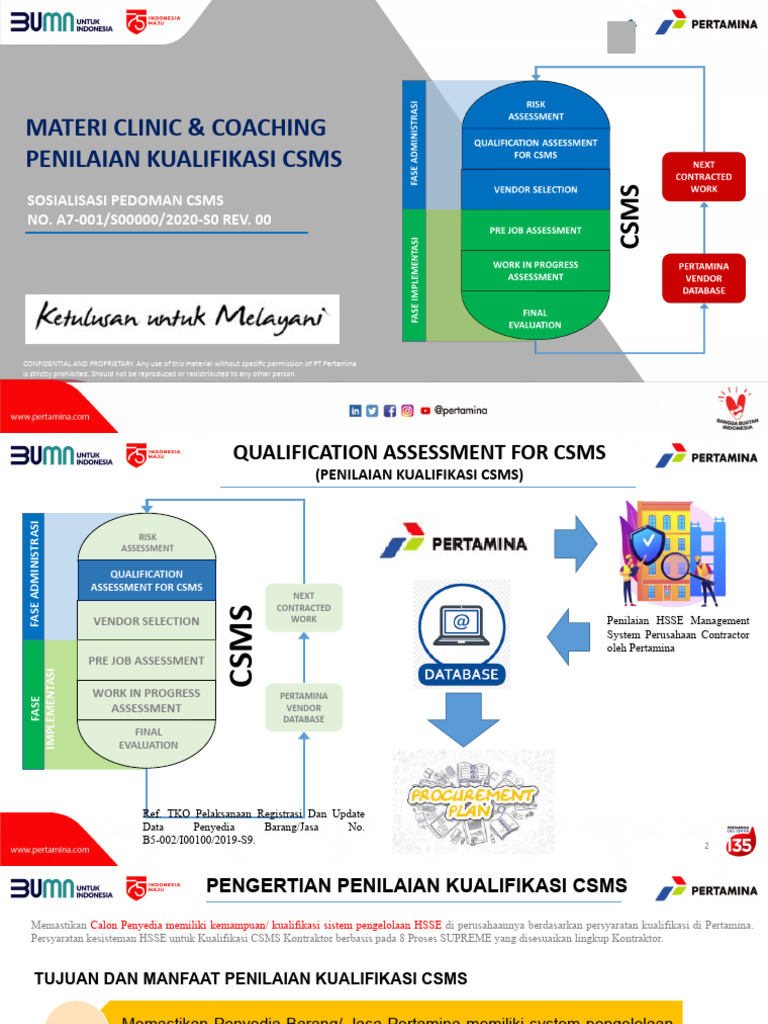 Materi Clinic & Coaching PQ CSMS | PDF