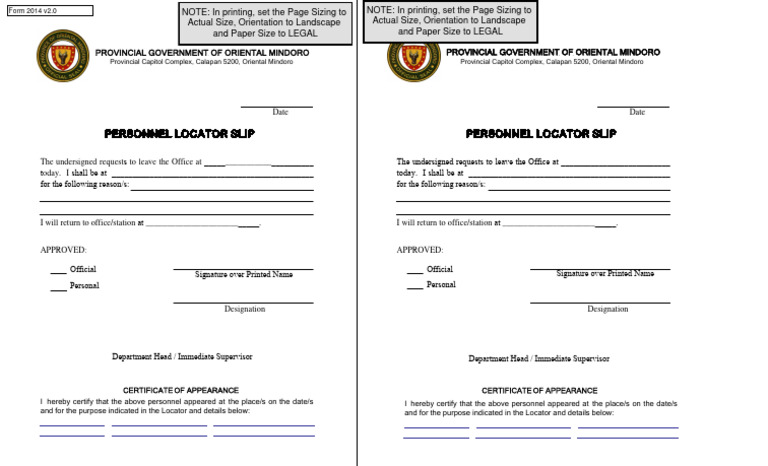 Locator Form | PDF