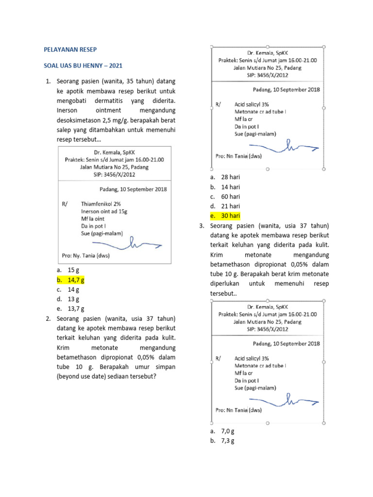 Pelayanan Resep | PDF