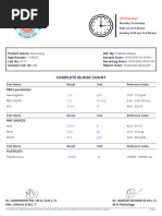 CBC Test Report Format Example Sample Template Drlogy Lab Report | PDF ...