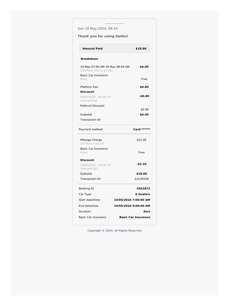 Getgo Receipt 4562872 | PDF | Finance & Money Management