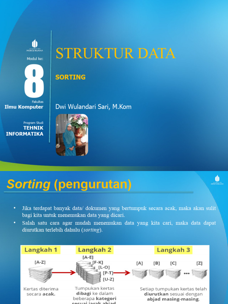 Teknik Pengurutan Data: Sorting Dasar | PDF