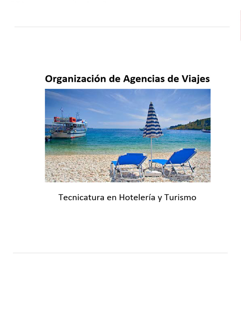 Organización de Agencias de Viajes | PDF | Agencia de viajes | Turismo