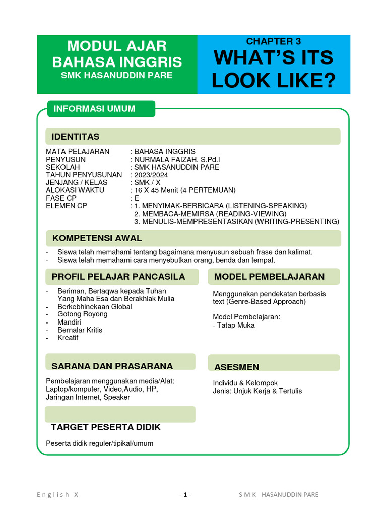MODUL 3 Descriptive Text | PDF