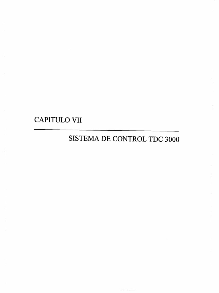 Sistema de Control TDC 3000 | PDF