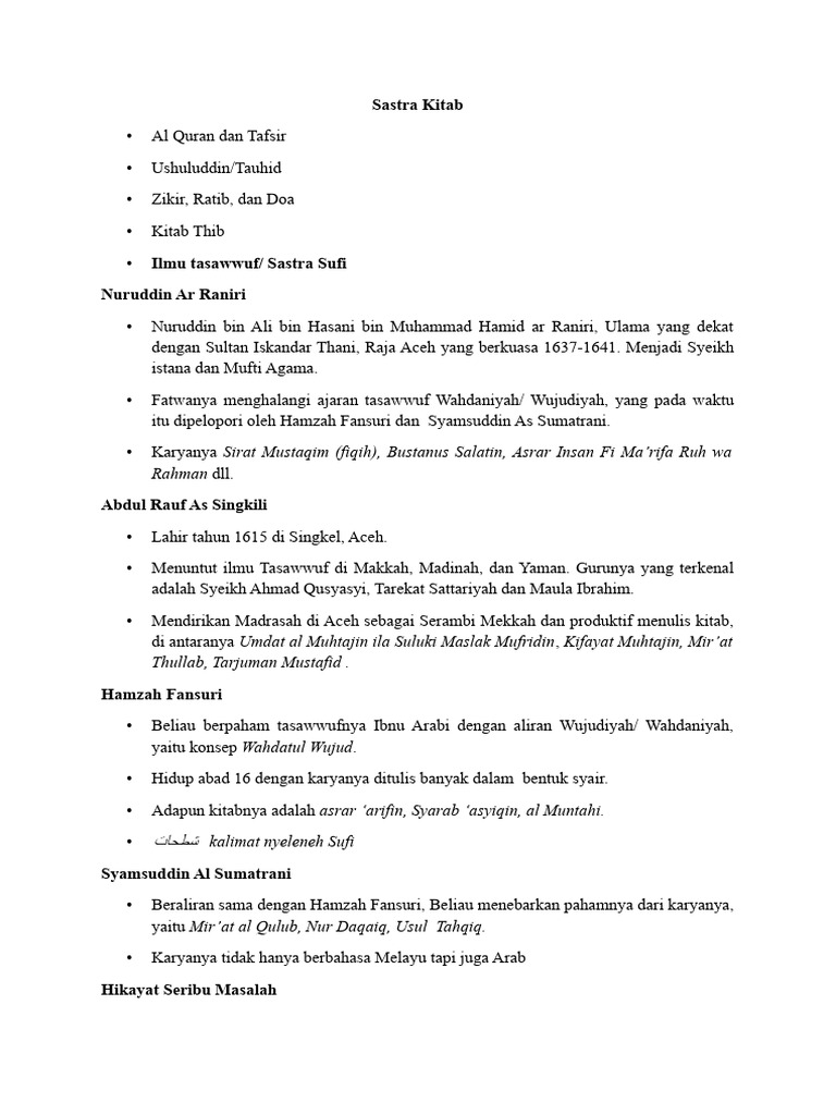 Sastra Kitab | PDF | Agama & Spiritualitas | Fiksi Umum