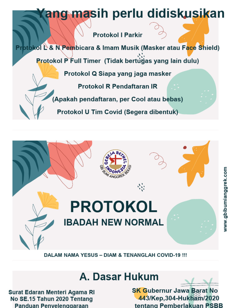 Protokol Ibadah New Normal | PDF