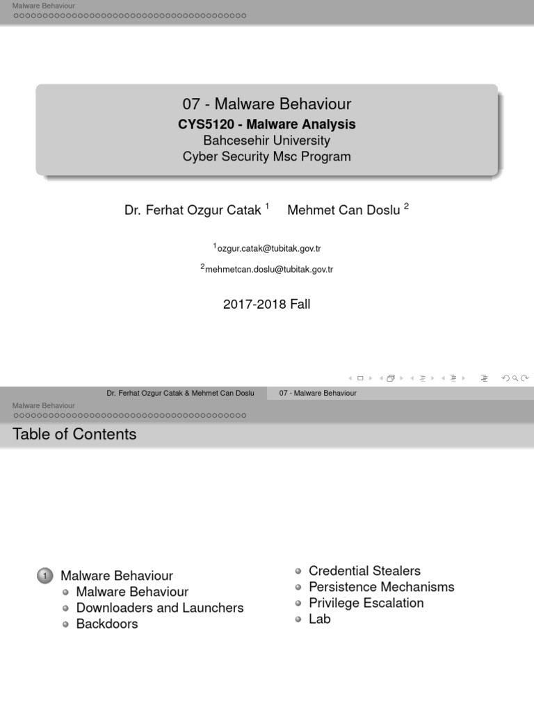 L08 A Malware Behaviour | PDF | Malware | Windows Registry