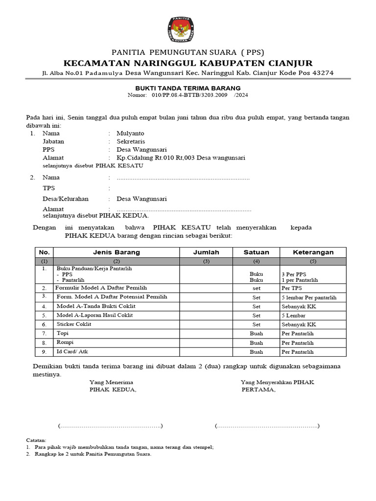 BTTB PPK - Pps | PDF