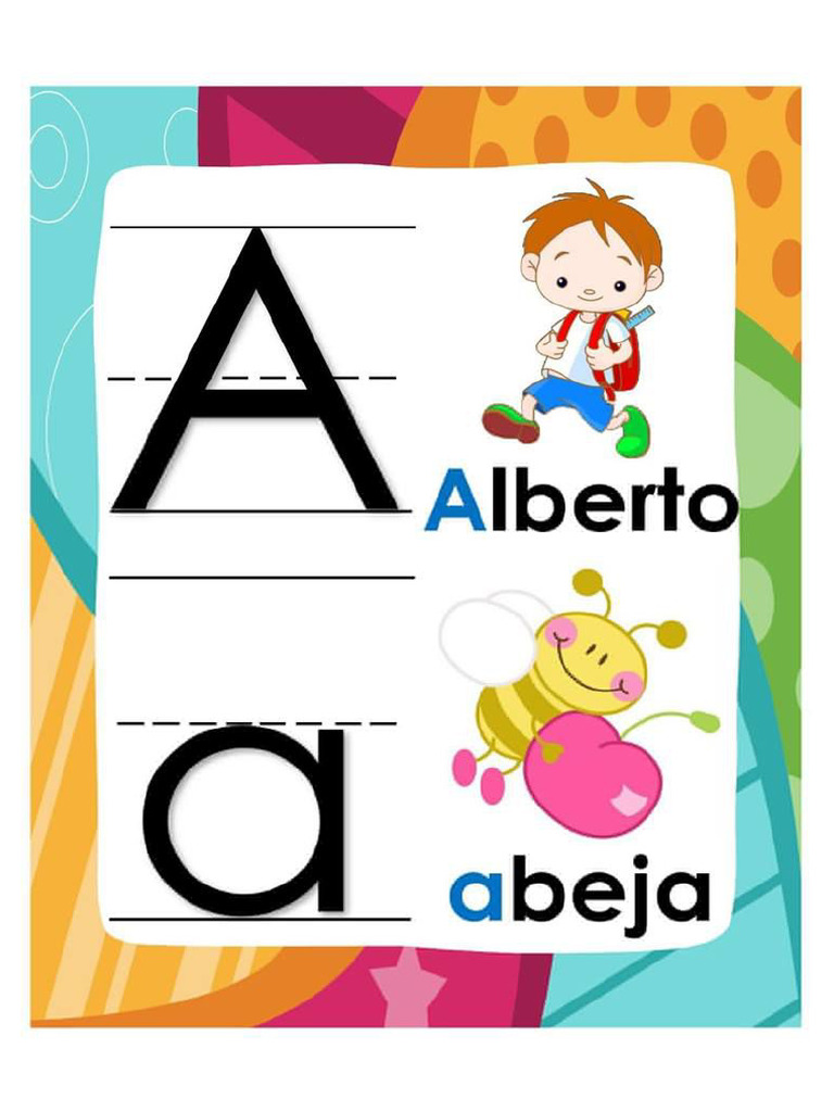 Tarjetas Del Abecedario en Mayusculas y Minusculas | PDF