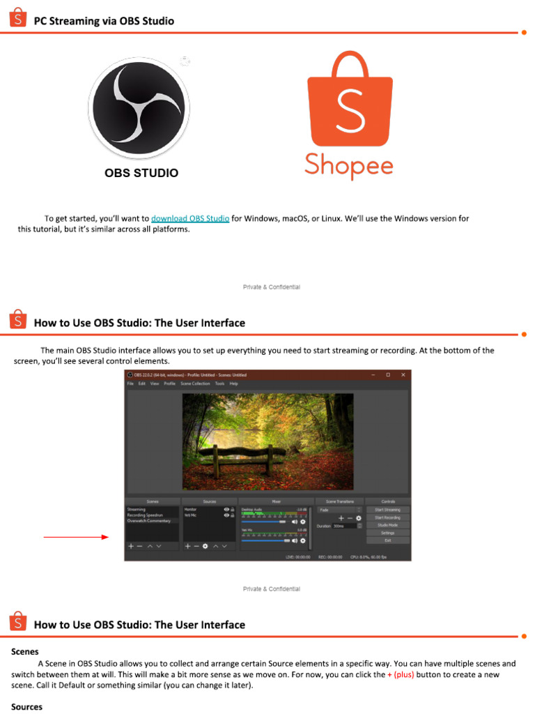 Shopee LIVE - PC Streaming Via OBS Studio | PDF