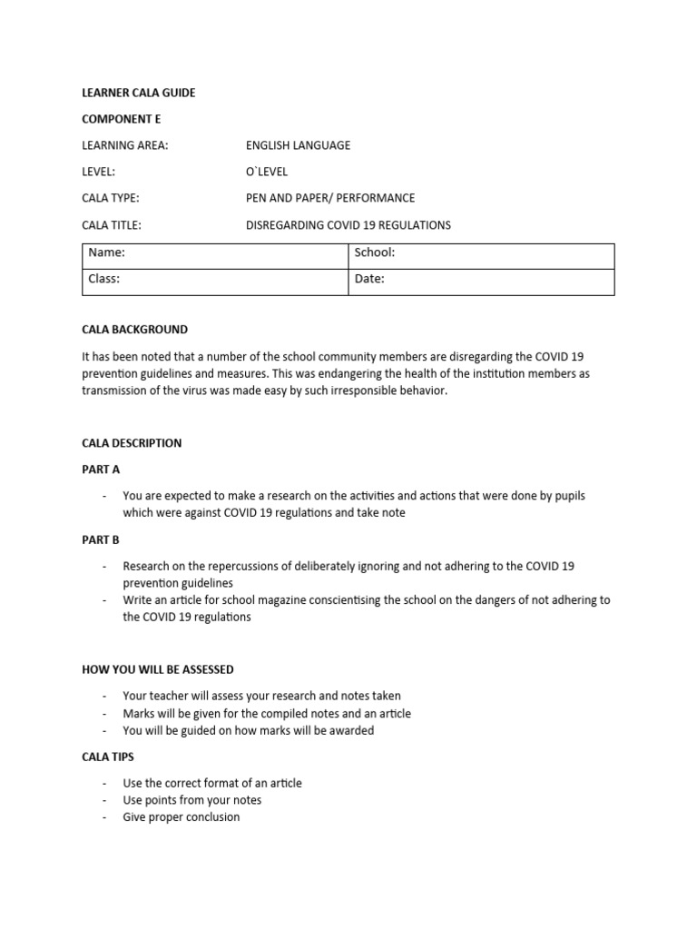 Learner Cala Guide | PDF | Career & Growth | Business