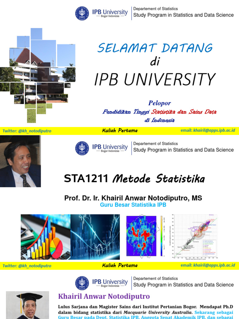 Kuliah01 Met Stat 2021 Pendahuluan | PDF | Komputer | Teknologi & Rekayasa