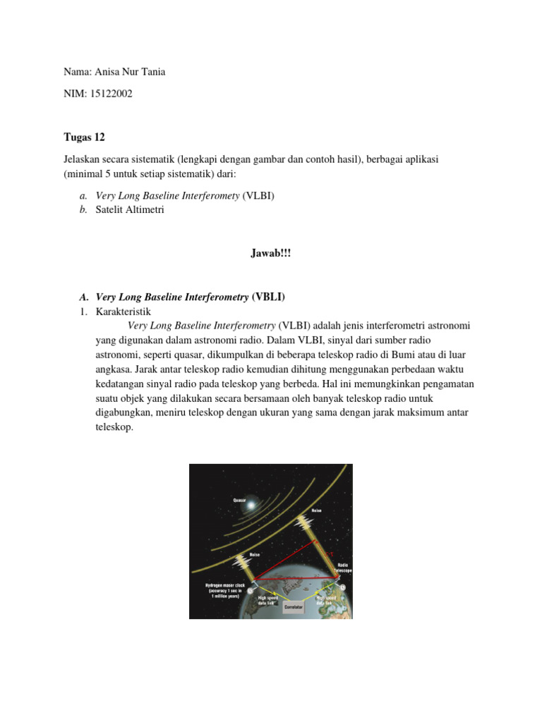 Aplikasi VLBI dan Satelit Altimetri | PDF | Teknologi & Rekayasa