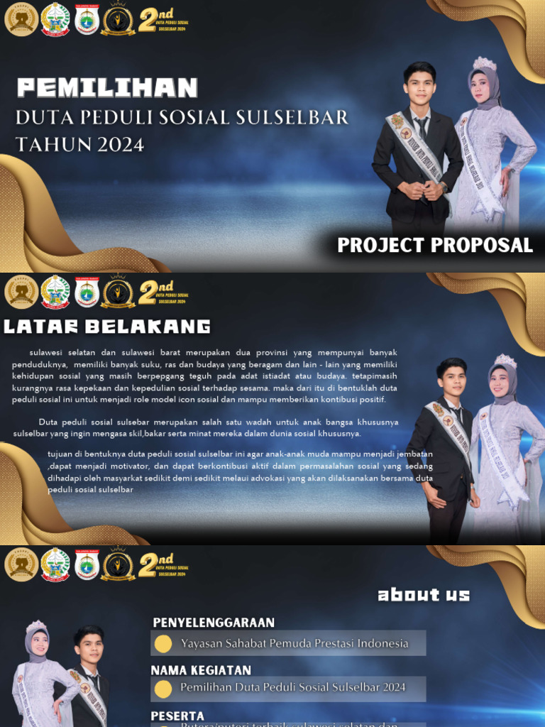 Proposal Duta Peduli Sosial Sulselbar 2024 | PDF