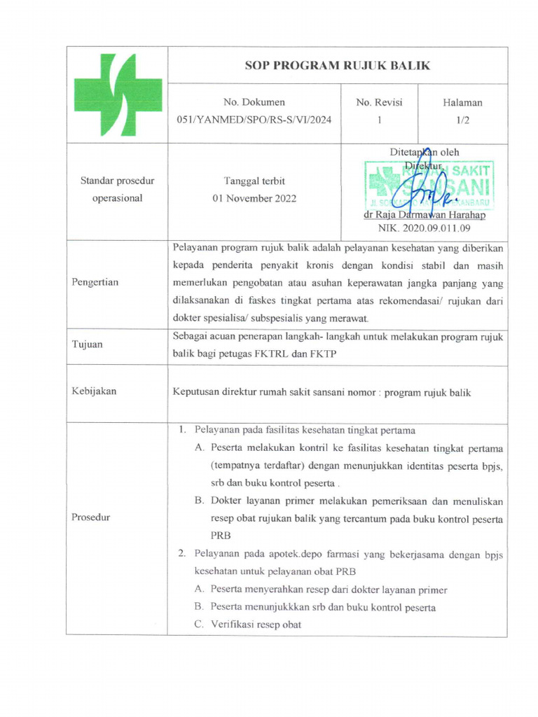 2406 - 051 Sop PRB | PDF