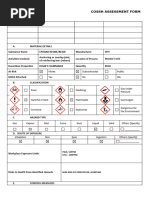 COSHH Risk Assessment Painting Work | PDF | Paint | Hazards