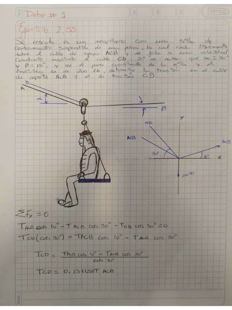 Deber 1 estática | PDF