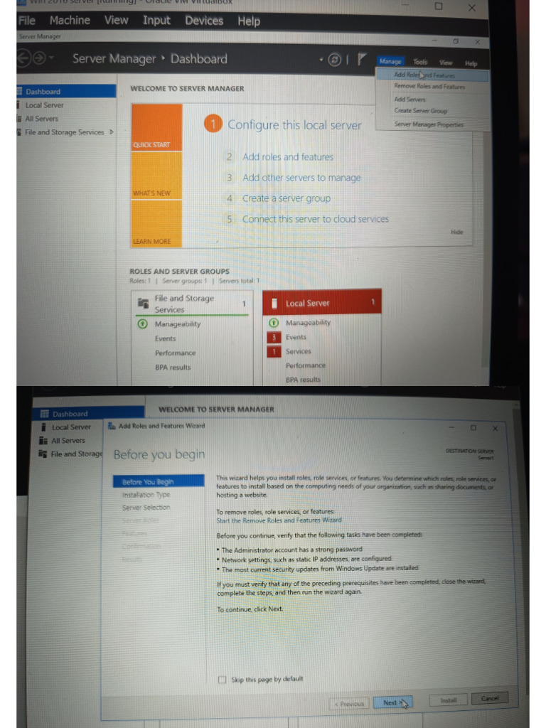 How To Add Roles and Feature in Win Server . | PDF