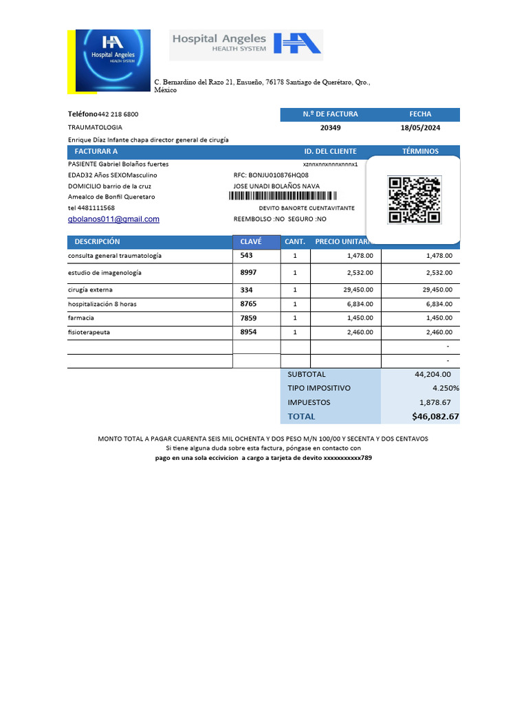 Factura Medica | PDF