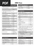 Virginia DMV Fees Overview | PDF | Driver's License | Department Of ...