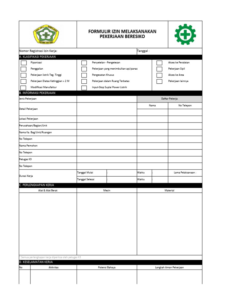 Form Work Permit | PDF
