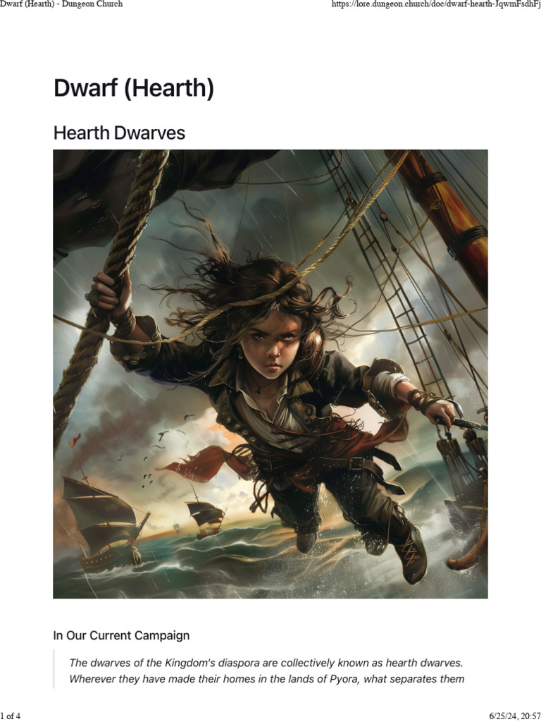 dwarf-hearth-JqwmFsdhFj | PDF | Dwarf (Dungeons & Dragons) | Dungeons & Dragons
