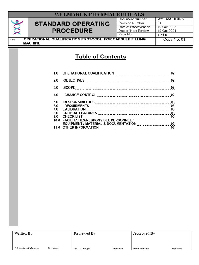 075 Oprational Protocol Cap | Download Free PDF | Verification And ...