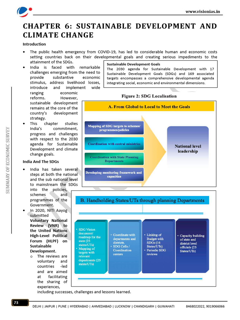 611d9 Summary of Economic Survey 2021 Volume 1 and 2 Export | PDF ...