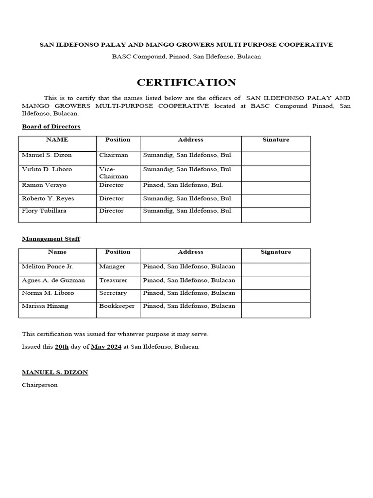 CERTIFICATIONS | PDF | Private Sector | Money