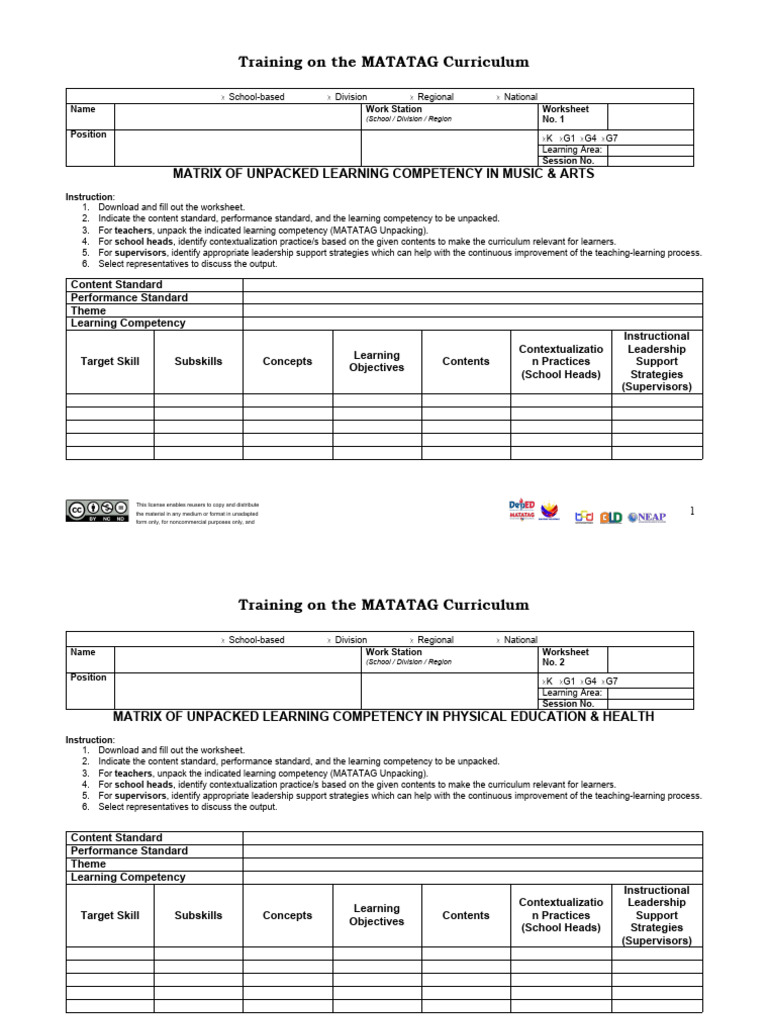 MATATAG Curriculum Training Guide | PDF | Learning | Curriculum