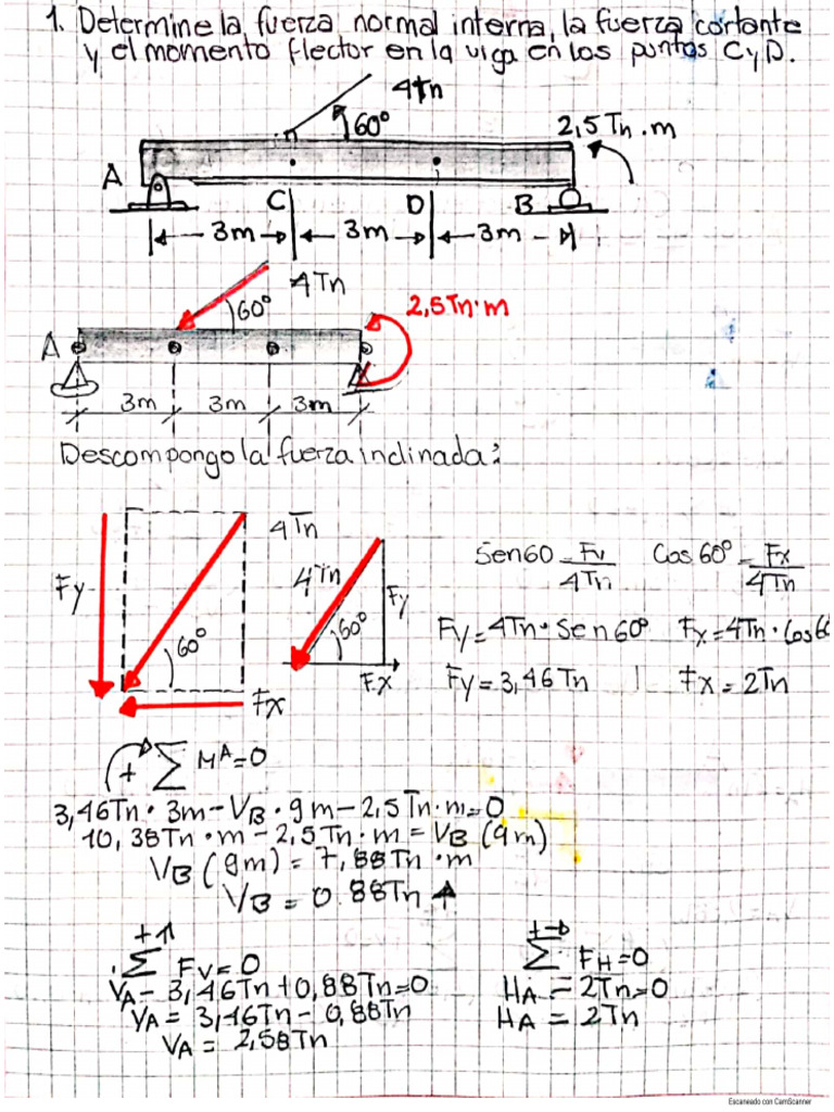 Practico #10 Esfuerzos Simples | PDF
