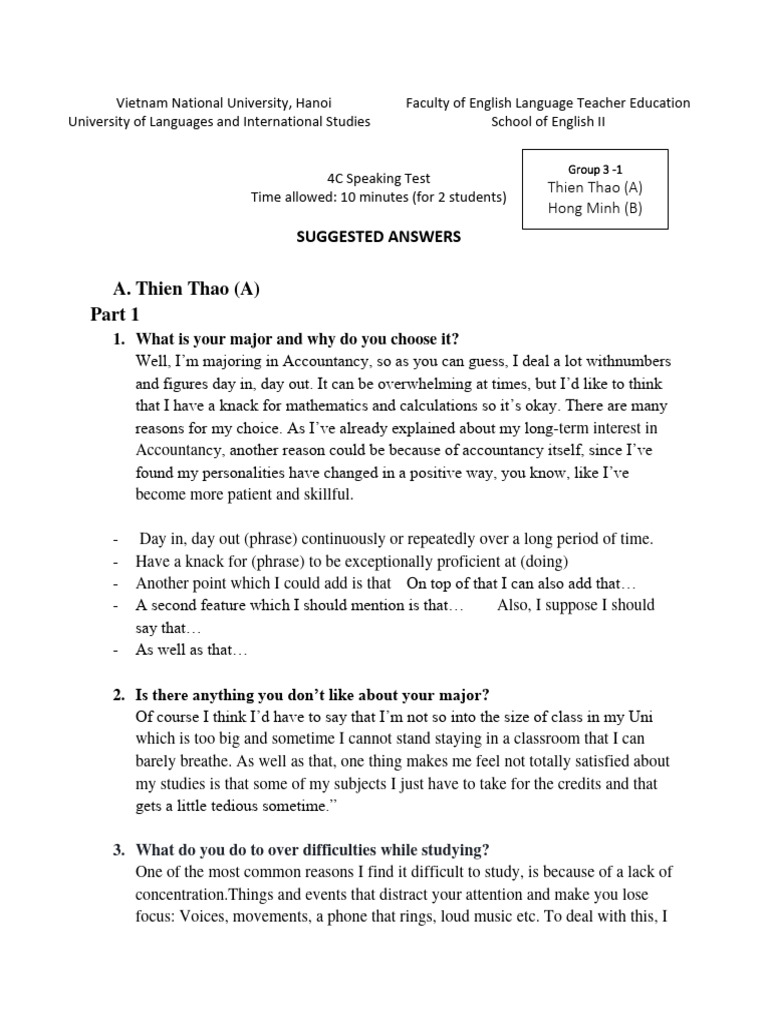 4C - SAMPLE - FULL Suggested answers | Download Free PDF | Family ...