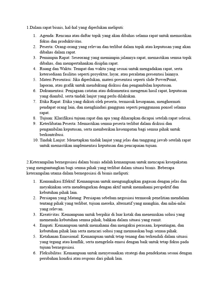 EKMA 4159 Komunikasi Bisnis | PDF