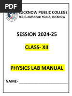 Physics Project Cover Pages | PDF