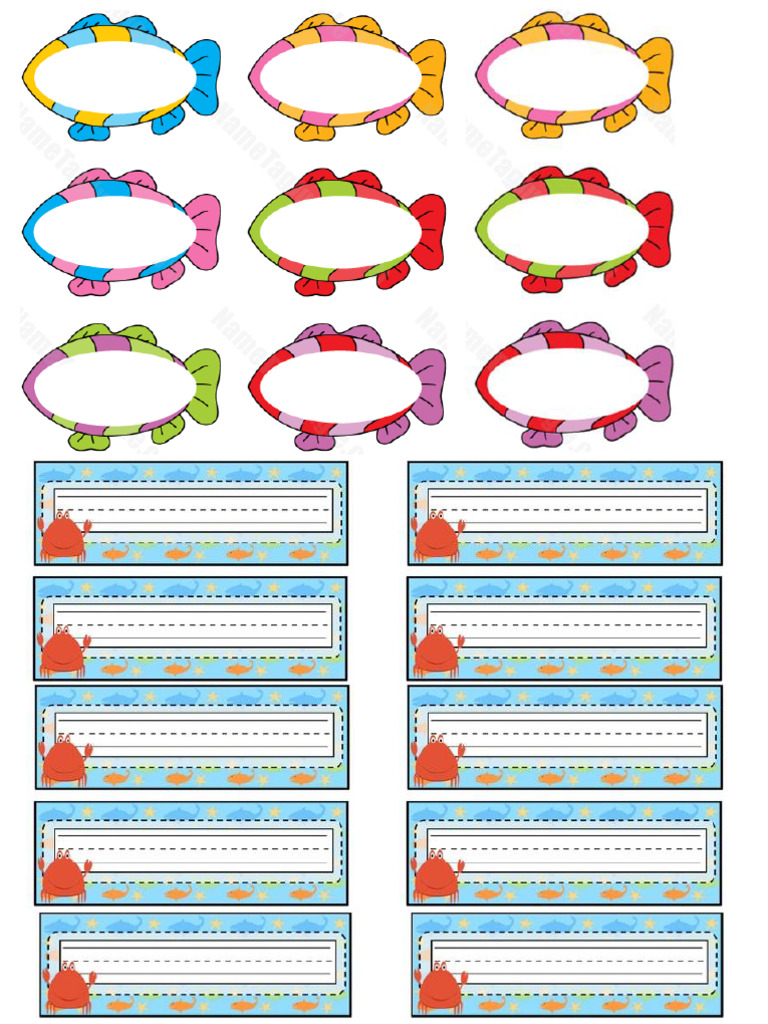 Fish Name Tags | PDF
