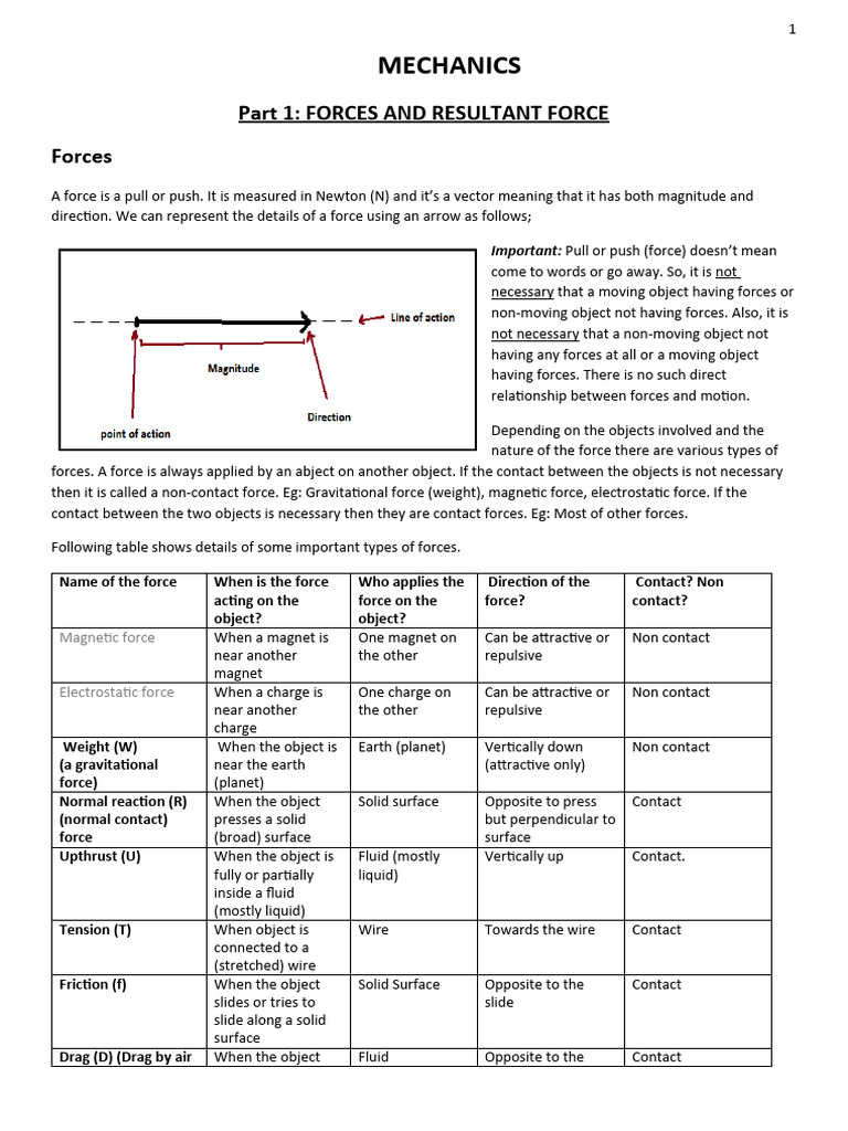 Mechanics | PDF | Force | Momentum