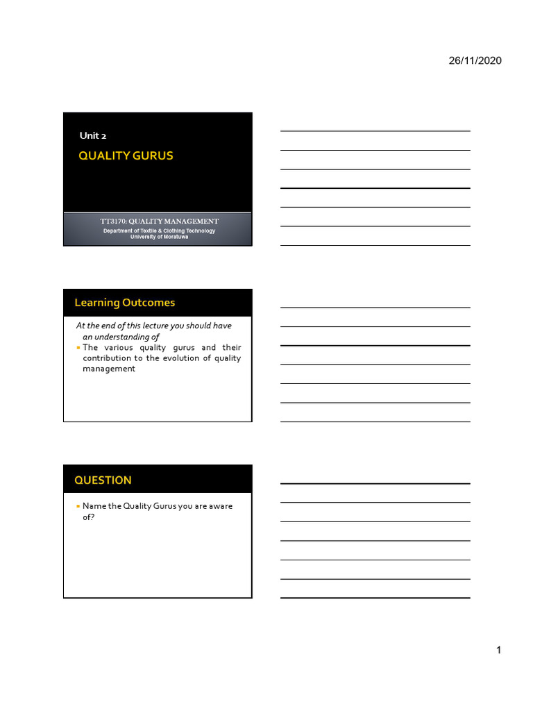 2.Quality Gurus | Download Free PDF | Quality Management | Business