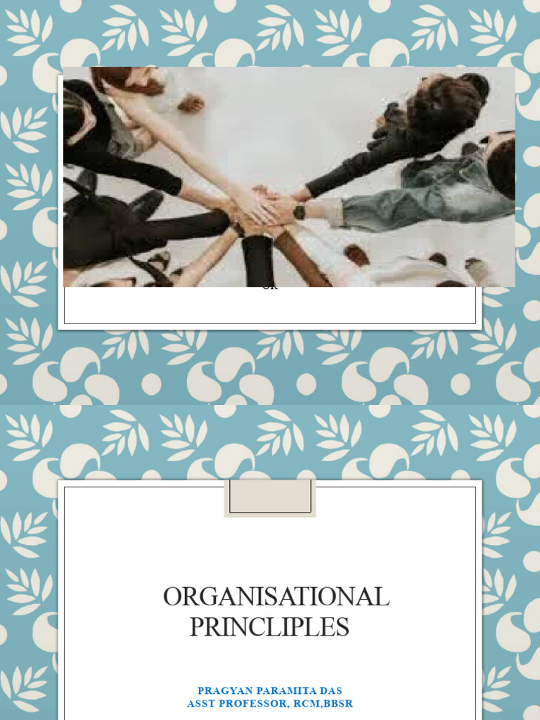 PPM PPT 4 Organisational Principles | PDF | Employment | Communication