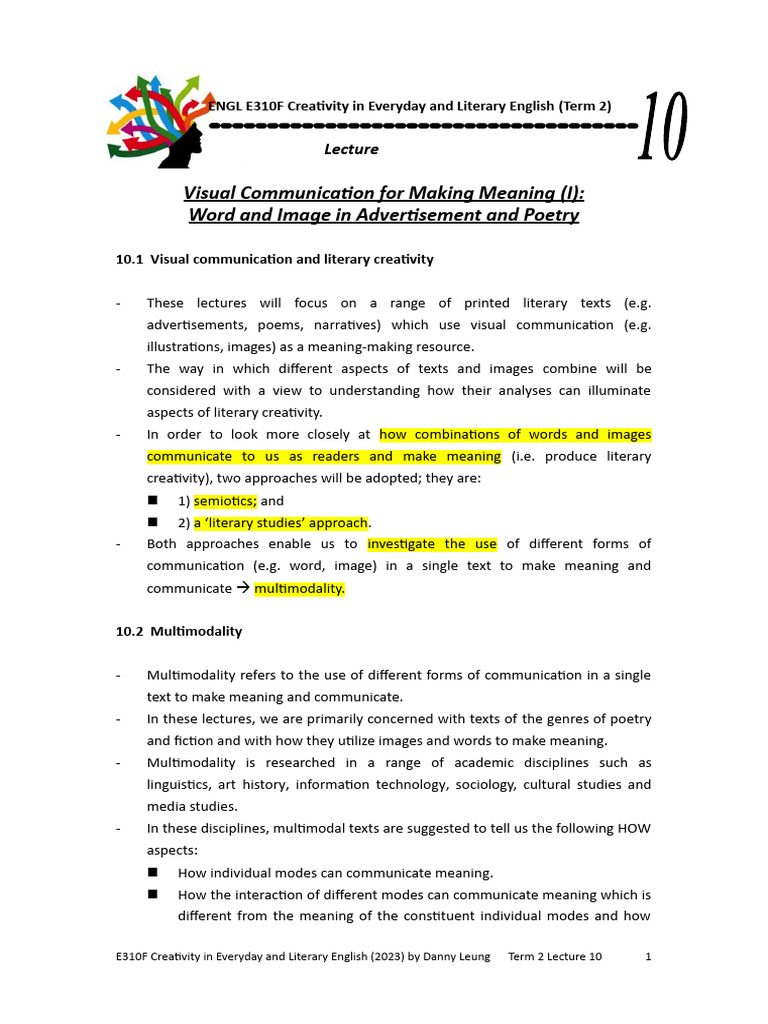 E310F (2023) - Term 2 Lecture 10 (notes) | Download Free PDF ...