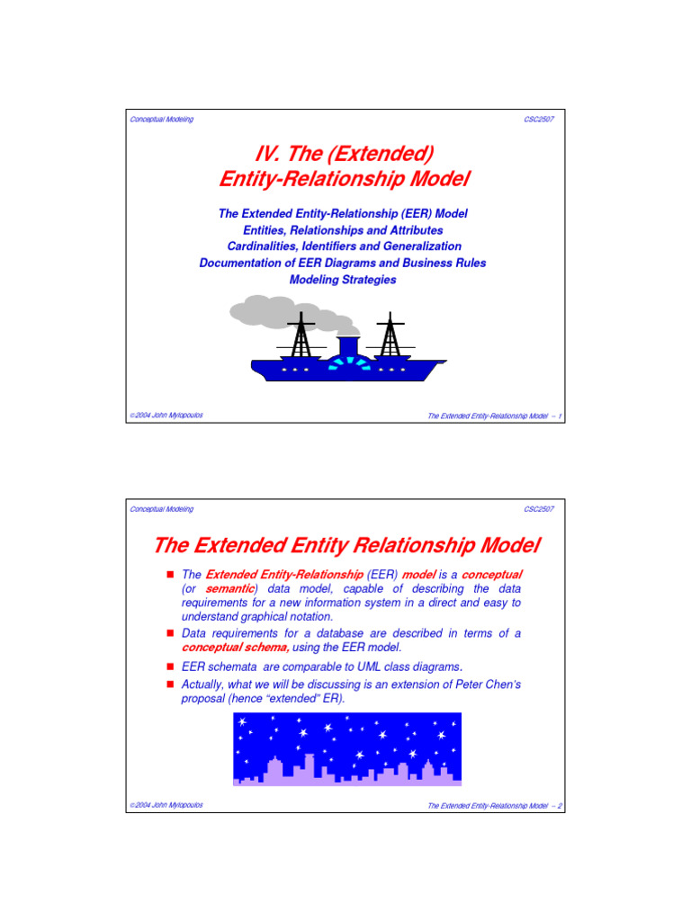 3.EERModel | PDF | Conceptual Model | Data Model