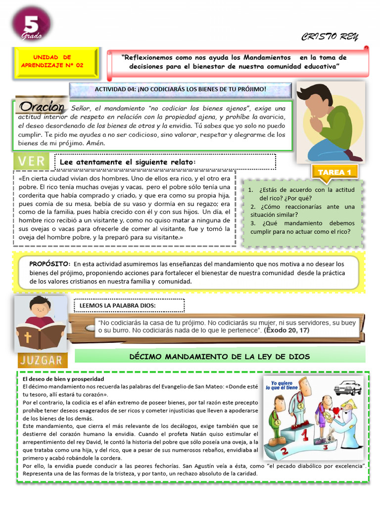 Decimo Mandamiento | PDF | Pecado | Creencia religiosa y doctrina
