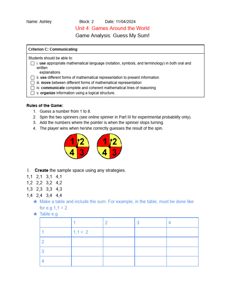 Formative Assessment - Probability | PDF | Mathematics | Probability