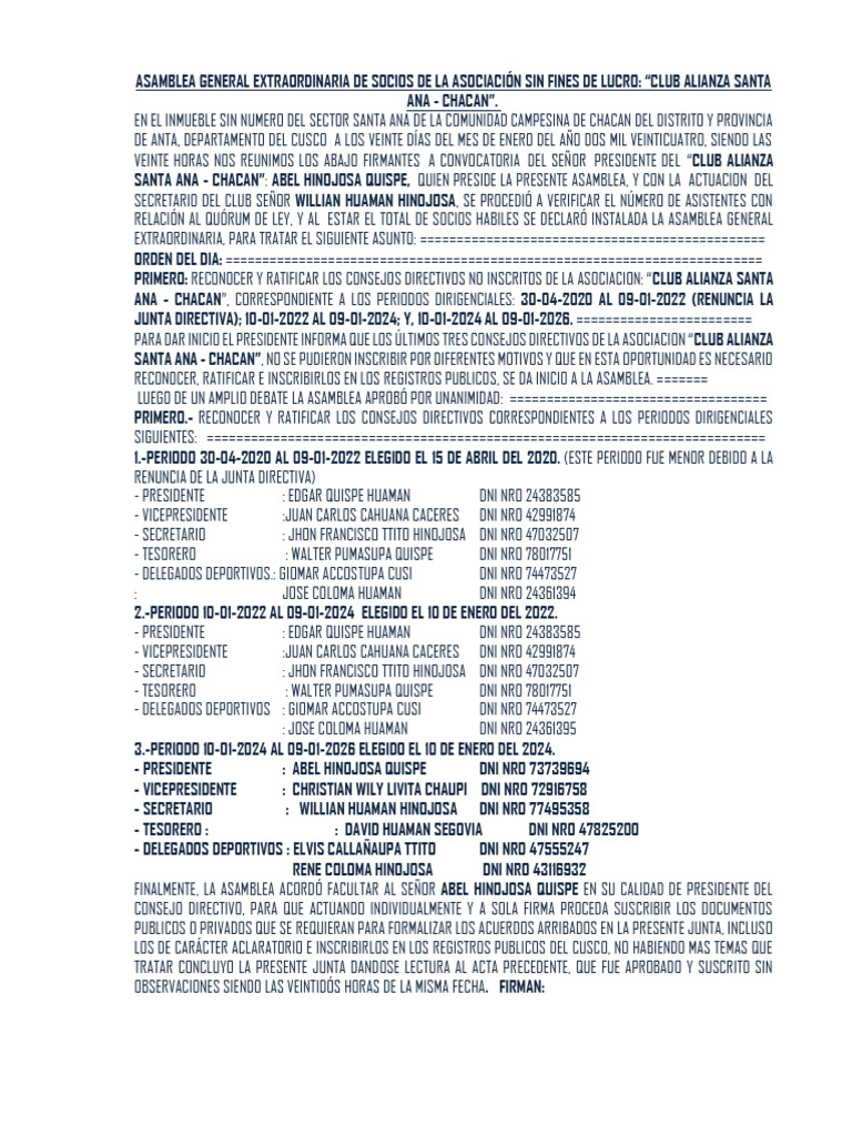 Alianza Chacan | PDF | Gobierno