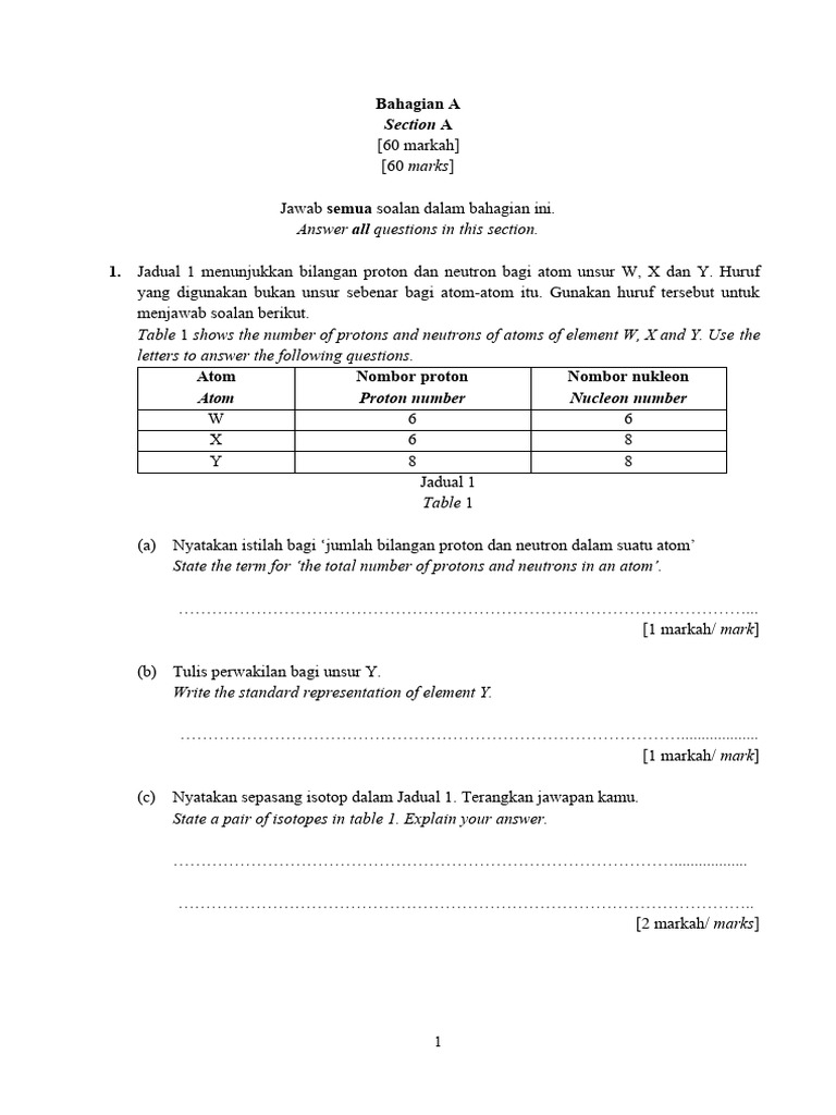KERTAS 2 KIMIA Tingkatan | PDF