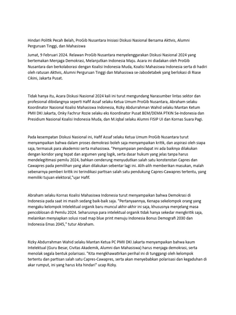 Contoh Relate yang tayang di media | PDF